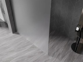 Mexen, Mexen Kioto-X sprchová stěna 90 x 200 cm, matná 10 mm, pistolově šedá kartáčovaná - 800-090-101-66-30-X