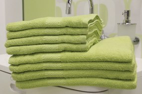 Froté ručník BOBBY - jarně zelený 50 x 100 cm, český výrobce Tibex