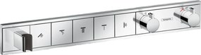 Hansgrohe RainSelect, baterie pod omítku na 5 spotřebičů, chromová, 15358000