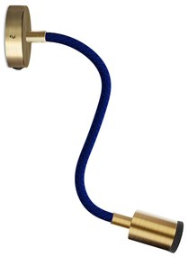 creative cables Fermaluce Flex 30 bodové svítidlo s mini baldachýnem s vypínačem a mini reflektorem GU1d0 Barva: Matný bronz