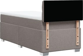Box spring postel s matrací taupe 80x200 cm textil 3285726