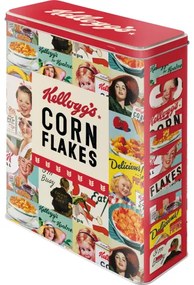 Postershop Plechová dóza XL - Kellogg's Corn Flakes (Collage) 19x26x8 cm