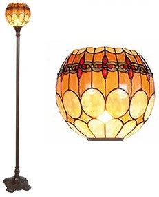 Stojací lampa Tiffany Ronald – 27x184 cm