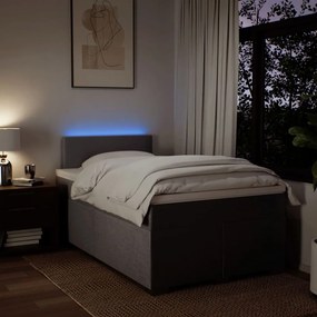 Box spring postel s matrací taupe 120x190 cm textil 3288124