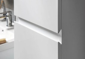 Aqualine Aqualine, ALTAIR vysoká skříňka s košem 40x184x31cm, bílá, AI185R