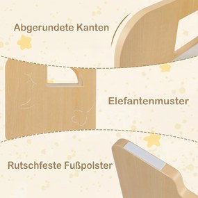 Costway Dětský stůl s 2 židličkami set a židlí s deskovým hracím stolem