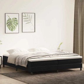 Postel Box Spring bez matrace černá 200x220 cm samet 3315893