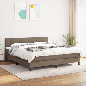 Box spring postel s matrací taupe 160x200 cm textil 3140229