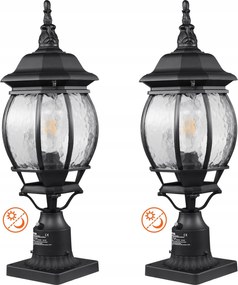 Zahradní lampa 530 mm Snímač světla 2 ks Stojící pro zahradní pozemek