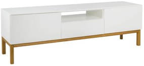 OnaDnes -20% Matně bílý lakovaný TV stolek Tenzo Patch 179 x 47 cm
