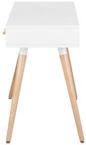 Psací stůl 120 x 45 cm bílý/přírodní FRISCO Beliani