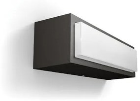 Philips myGarden - Nástěnné venkovní LED svítidlo 20x6 cm, 4000 K, 4,5 W, antracit 915005382702