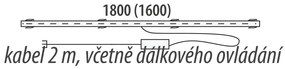 LED osvětlení čela postele 180,160 Domestav F145