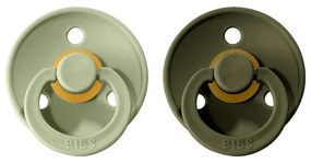 Bibs dudlíky kaučuk 2 ks 18 měsíců+ Colour Vanilla-dark-oak