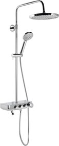 Aqualine Farrao - Sprchový set s baterií, průměr 25 cm, 3 proudy, chrom SL450