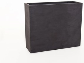 Květináč ELEMENTO, sklolaminát, šířka 88 cm, šedá řádky