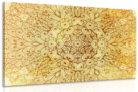 Obraz zlatá etnická Mandala - 120x80 cm