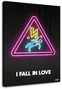 Gario Obraz na plátně Láska neonová - Rubiant Rozměry: 40 x 60 cm