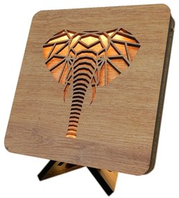 Li-Go "Hlava slona" lampa 19x19cm provedení povrchu: bříza