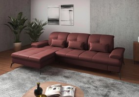 XXXLutz ROHOVÁ SEDAČKA, textil, kůže, červenohnědá Sit & More - Sedací soupravy - 000144011740