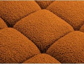 Modulární pohovka z textilie bouclé v terakotové barvě 188 cm Bellis – Micadoni