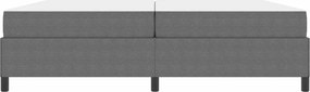 Rám postele s matrací Světle šedá 200 x 200 cm textil 3399140