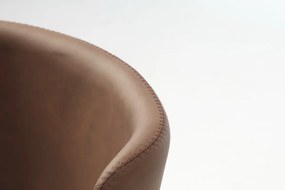 Designová jídelní židle Tallulah koňaková hnědá