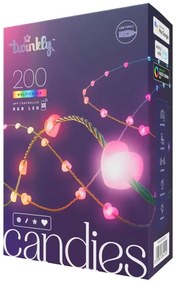 Twinkly TWKH200RGB-G - LED RGB Stmívatelný vánoční řetěz 200xLED 14 m USB Wi-Fi