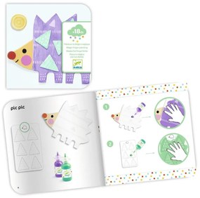 DJECO Kreativní sada Zvířátka a prstové barvy +18m