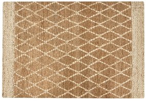 Jutový koberec 160 x 230 cm béžový ZORAVA Beliani