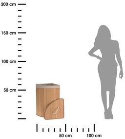 Koš na prádlo Stella Triangle, 60x35x35 cm