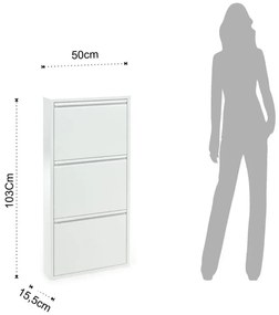 Tomasucci Botník SCARPIERA 3 50x13,5x103,bílý