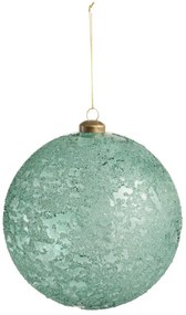 Vánoční skleněná azurová ozdoba - Ø 15 cm