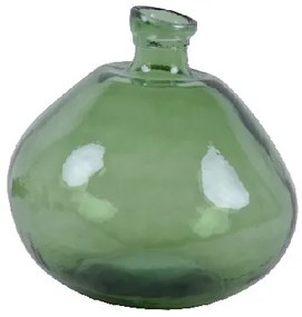 San Miguel VIDRIOS SAN MIGUEL !RECYCLED GLASS! Váza z recyklovaného skla "SIMPLICITY", 33 cm, zelená