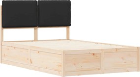 Rám postele s čalouněným čelem s čelo Černá 120 x 200 cm 3405519