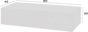 Toaletní stolek 80 cm nymphaea alba Space