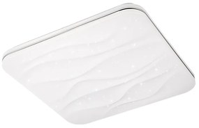 PLX Přisazené stropní LED osvětlení s hvězdnou oblohou RUMBA, 36W, teplá-studená bílá, 43x43cm, hranaté 312723