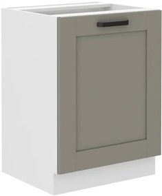 Kuchyňská skříňka LUNA bílá 60 D 1F BB barva dvířek: světle šedá Clay