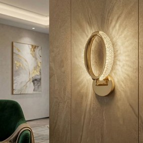 Toolight Rea, NÁSTĚNNÉ LED SVÍTIDLO G174-W GOLD, OSW-07818