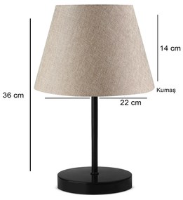 ASIR Stolní lampa AYD-3158 béžová