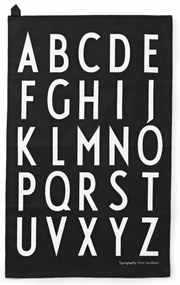 Design Letters Kuchyňská utěrka Design Letters, sada 2 ks, black