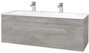Dřevojas Koupelnová skříň ASTON SZZ 120 Varianta: D01 Beton / Úchytka T03 / D01 Beton