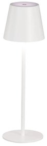 Bílá LED stolní lampa s kovovým stínidlem (výška 36,5 cm) Viletto – Fischer &amp; Honsel