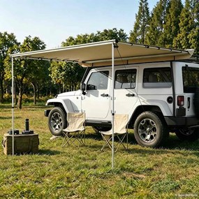 Markýza pro obytné vozy a karavany 4 x 3 x 2,15 m béžová 148149