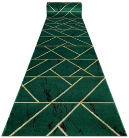 Běhoun EMERALD 1012 geometrický zelený zlatý Šíře: 80 cm