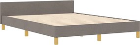 Rám postele s čelo Taupe 160 x 200 cm textil 3344743
