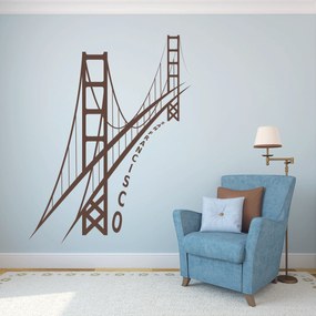 Samolepka na zeď - San Francisco (47x60 cm) - PopyDesign