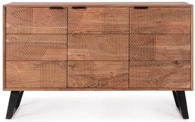 BIZZOTTO Příborník ISAR 130 cm hnědý