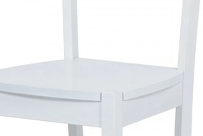 Jídelní dřevěná židle Autronic AUC-004 — bílá