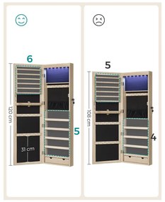 Závěsná šperkovnice JJC093M01